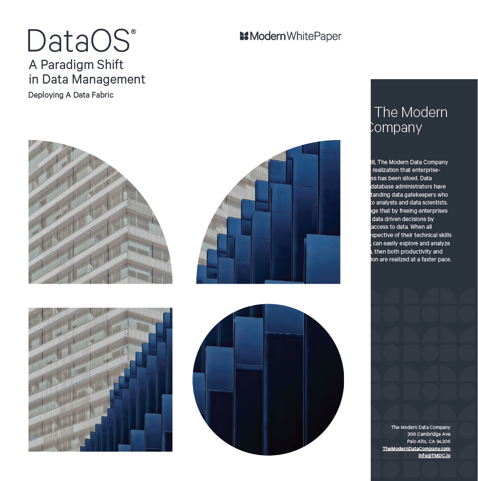 DataOS: A Paradigm Shift in Data Management - Deploying A Data Fabric